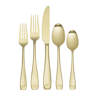 Oneida Moda Satin Champagne 20 Piece Fine Flatware Set & Reviews | Wayfair